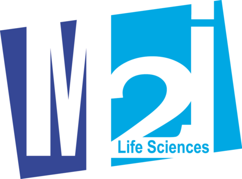 M2i Life Sciences - Bleu blanc zèbre